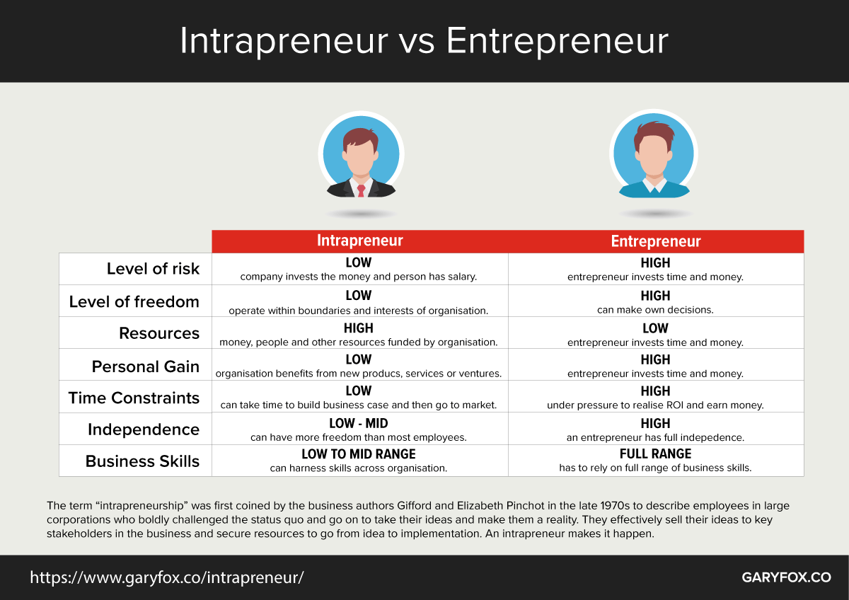 Intrapreneur: 14 Surprising Skills Needed For Success