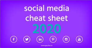 The Ultimate Social Media Cheat Sheet Image Sizes For 2020